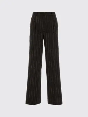 PT TORINO Linen And Cotton Pinstriped Trousers