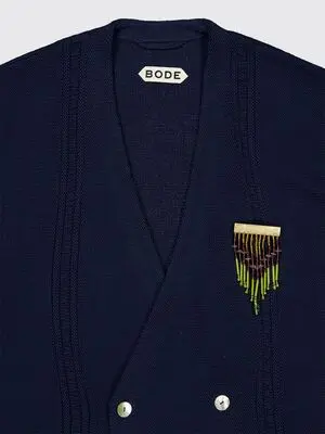 BODE Embellished Double-breasted Cardigan
