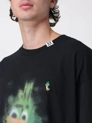 Mihara Yasuhiro Oversized Cotton T-shirt With Graphic Logo Print - Black