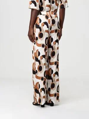KANGRA Printed Stretch Viscose Straight Pants