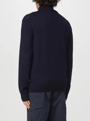 BOSS Zip-up Knit Jumper - Blue
