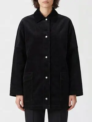TOTEME Oversized Corduroy Shirt Jacket - Black