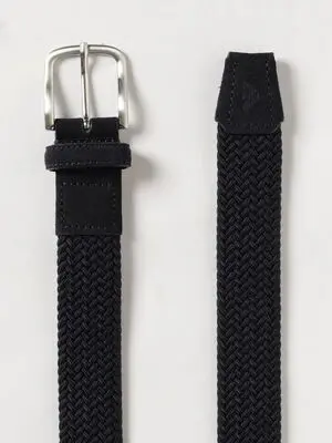 Emporio Armani Stretch Woven Fabric Belt