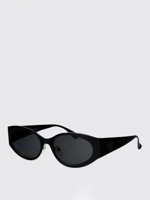 Versace Oval Sunglasses With Medusa Emblem - Black