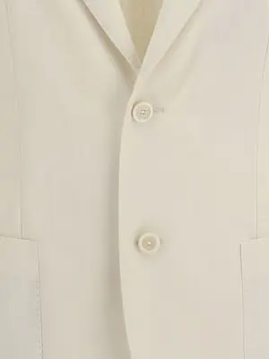 LARDINI Single-breasted Cotton And Silk Blazer