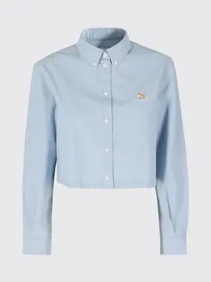 Maison Kitsuné Cropped Cotton Poplin Shirt