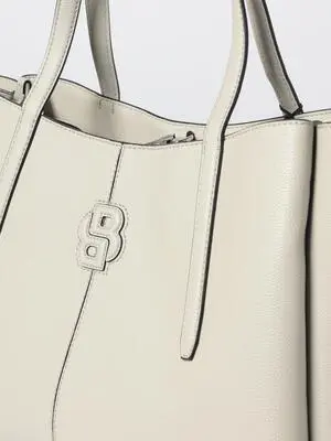 BOSS Grained Faux Leather Bag - Pearl