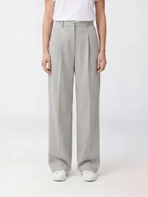 MAISON MARGIELA Wool Blend Palazzo Trousers - Grey