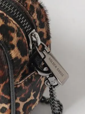 GOLDEN GOOSE Leopard Print Crossbody Bag - Beige