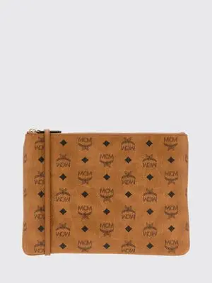 Mcm Monogram Pouch - Brown