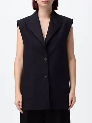 GOLDEN GOOSE Sleeveless Tailored Waistcoat - Blue