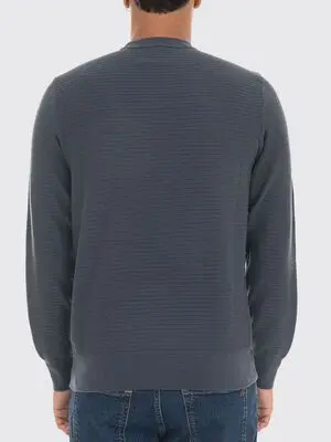 BOSS Cotton And Cashmere Crew-neck Sweater - Blue
