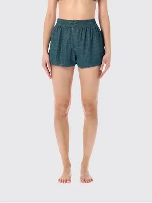 Oseree Oséree Metallic Shorts Peacock