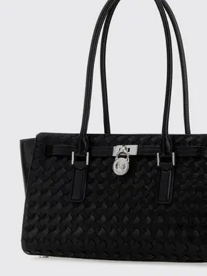 Michael Kors Hamilton Moderne Bag In Woven Leather