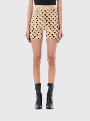 MARINE SERRE Printed Jersey Cycling Shorts - Brown