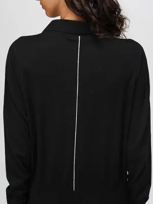 Liviana Conti Long Sleeve Collared Pullover