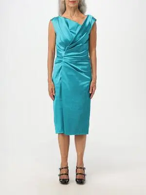 Talbot Runhof Asymmetrical Draped Midi Dress