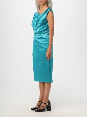 Talbot Runhof Asymmetrical Draped Midi Dress