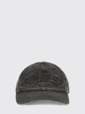 GOLDEN GOOSE Stone Washed Denim Baseball Cap - Charcoal