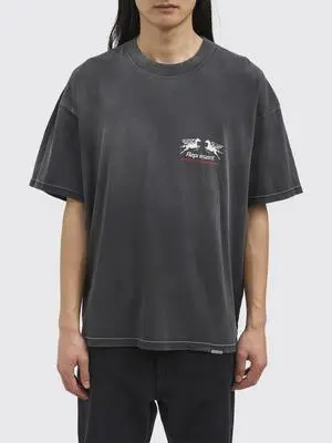 REPRESENT Printed Cotton T-shirt - Black