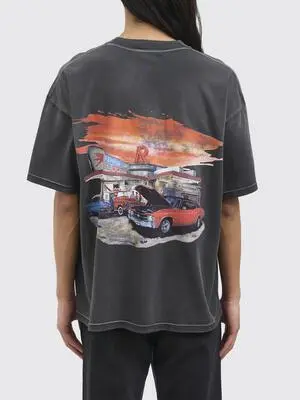 REPRESENT Printed Cotton T-shirt - Black
