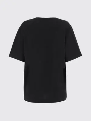 Carven Cotton T-shirt With Safety Pin Detail