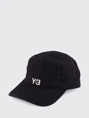 Y3 Nylon And Cotton Baseball Cap With Visor And Contrast Logo - Black