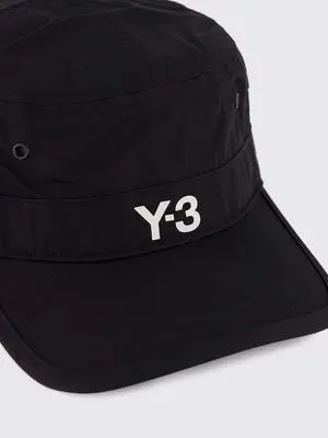Y3 Nylon And Cotton Baseball Cap With Visor And Contrast Logo