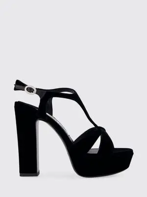JIMMY CHOO Velvet Platform High Heel Sandals