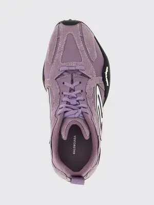Balenciaga Monday Ultra Corduroy And Canvas Sneakers - Violet