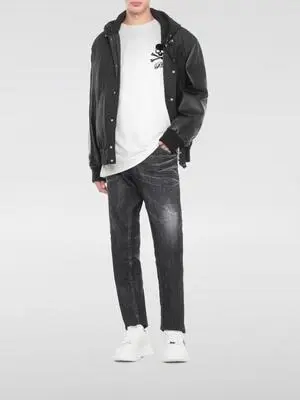 Philipp Plein Bomber Jacket With Contrast Sleeves - Black