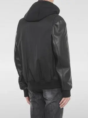 Philipp Plein Bomber Jacket With Contrast Sleeves - Black