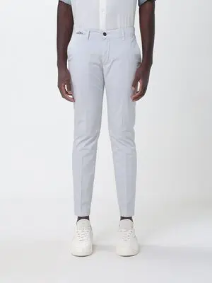 XC Slim Fit Chino Pants In Gabardine With Slash Pockets And Mid-rise Waist - Ice