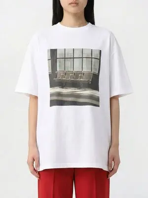 JIL SANDER Printed Cotton T-shirts - Nude