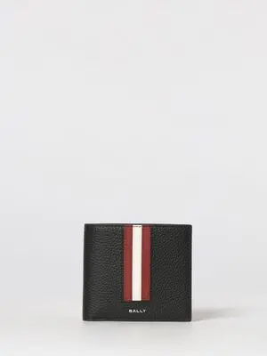 Bally Leather Wallet With Logo - Black