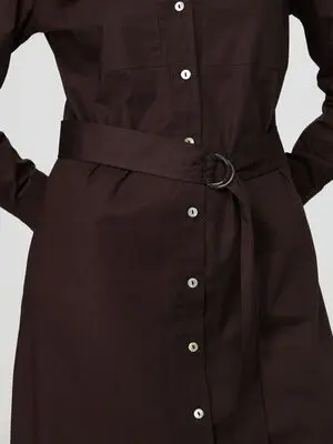 KANGRA Cotton Shirtdress - Dark