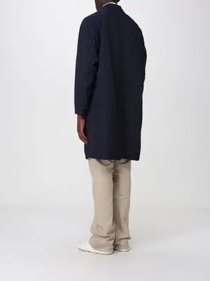 Aspesi Knee-length Single-breasted Nylon Trench Coat With Lapel Collar