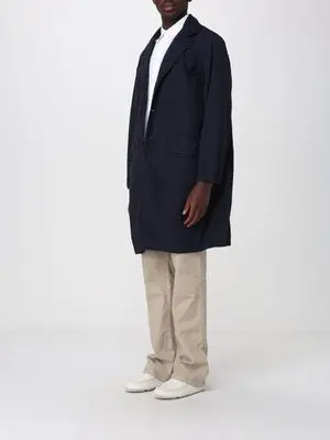 Aspesi Knee-length Single-breasted Nylon Trench Coat With Lapel Collar