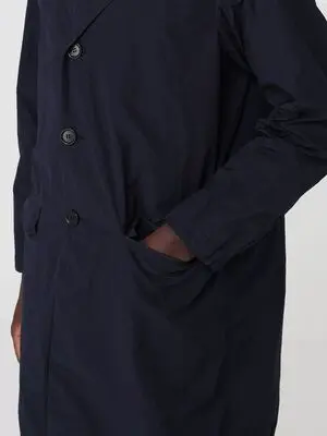 Aspesi Knee-length Single-breasted Nylon Trench Coat With Lapel Collar