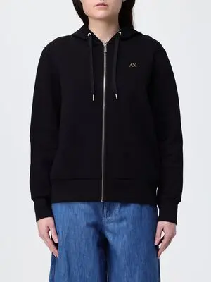 Armani Exchange Hooded Zip Sweatshirt - Black