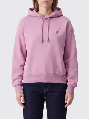 Carhartt Work In Progress Cotton Hoodie With Logo - Violet