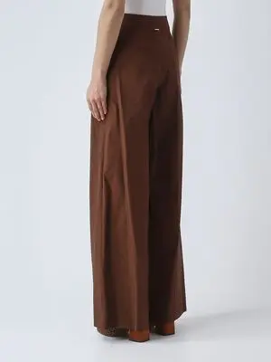 TWINSET Stretch Cotton Palazzo Trousers