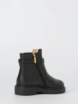 COCCINELLE Ankle Boots With Buckle Detail - Black