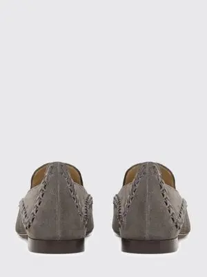 Giorgio Armani Suede Loafers With Woven Stitching