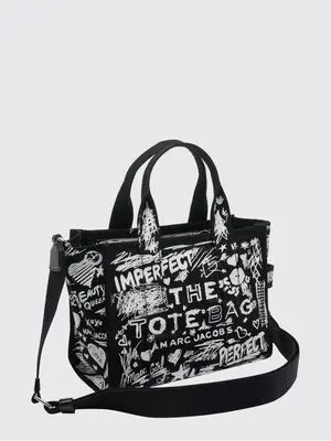 Marc Jacobs The Small Tote Bag In Cotton Canvas With Printed Logo