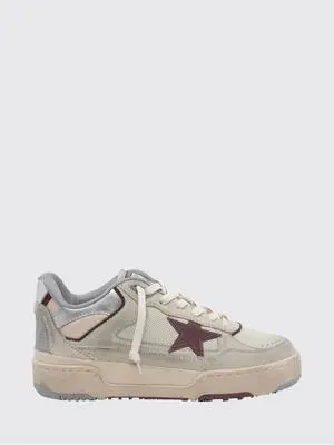 GOLDEN GOOSE Forty2 Suede And Leather Sneakers With Distressed Finish - Beige