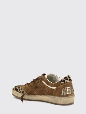 GOLDEN GOOSE Suede Sneakers With Leopard Print Accents