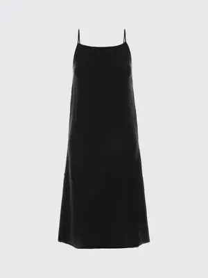 UMA WANG Cupro Midi Slip Dress With Square Neckline And Thin Straps