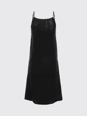 UMA WANG Cupro Midi Slip Dress With Square Neckline And Thin Straps
