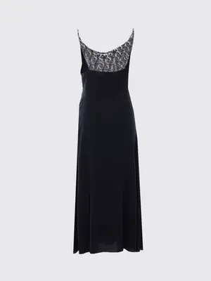 Chloé Midi Dress In Silk With Lace Inserts